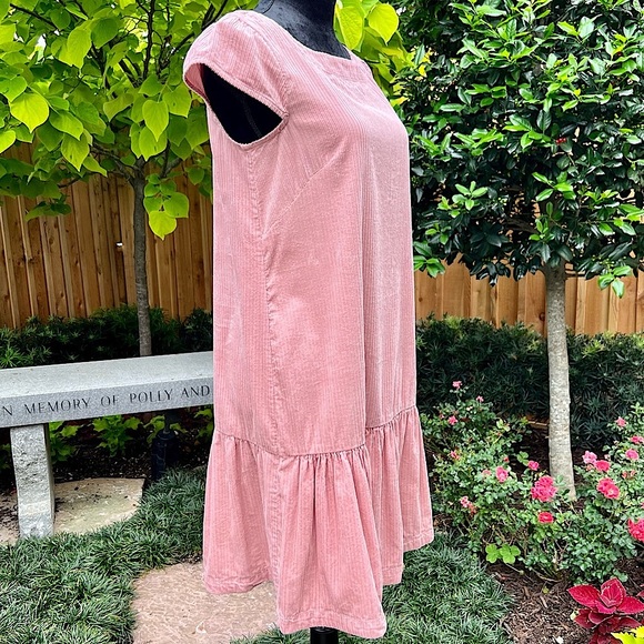 Anthropologie | Dresses | Nwt Anthropologie Maeve Pink Rose Corduroy ...